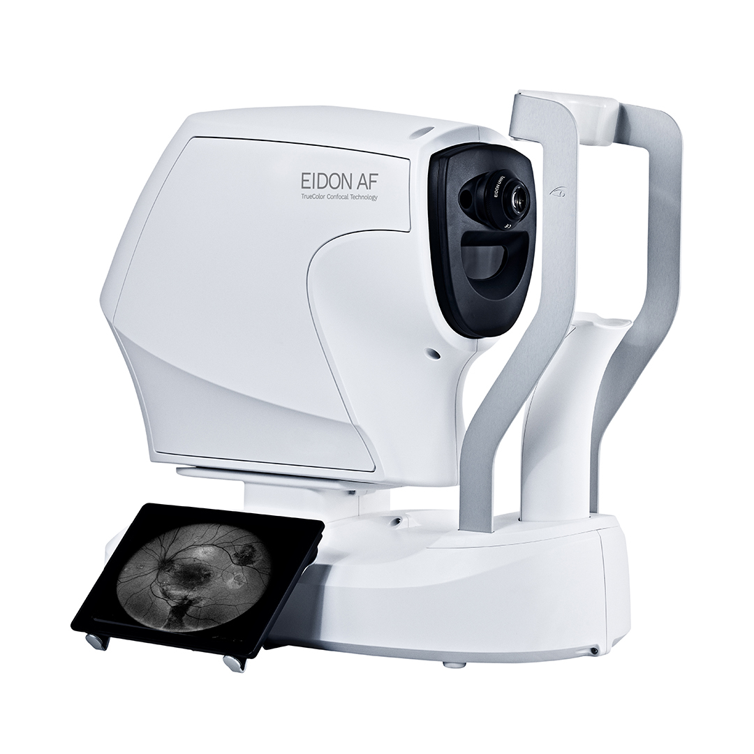 Autofluorescence confocal retinal imager with TrueColor pictures